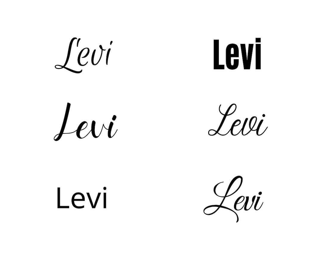 Levi Svg , Levi Baby Name Svg, Levi Wedding Name Svg - Etsy