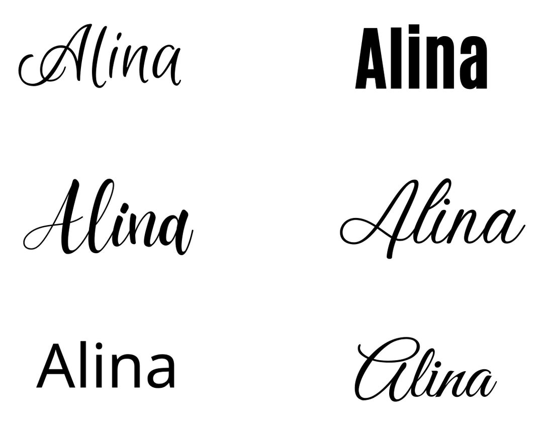 Alina Svg , Alina Baby Name Svg, Alina Wedding Name Svg - Etsy