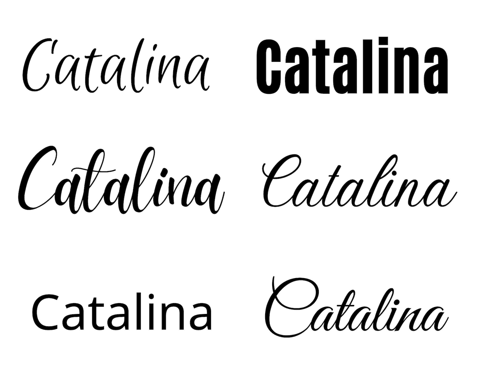 Catalina Svg Catalina Baby Name Svg Catalina Wedding Name - Etsy