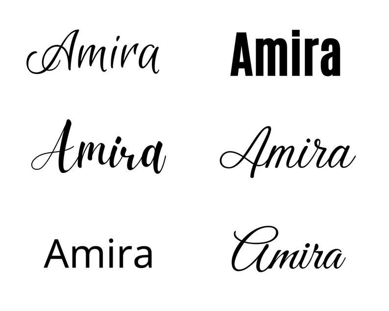 Amira Svg , Amira Baby Name Svg, Amira Wedding Name Svg - Etsy