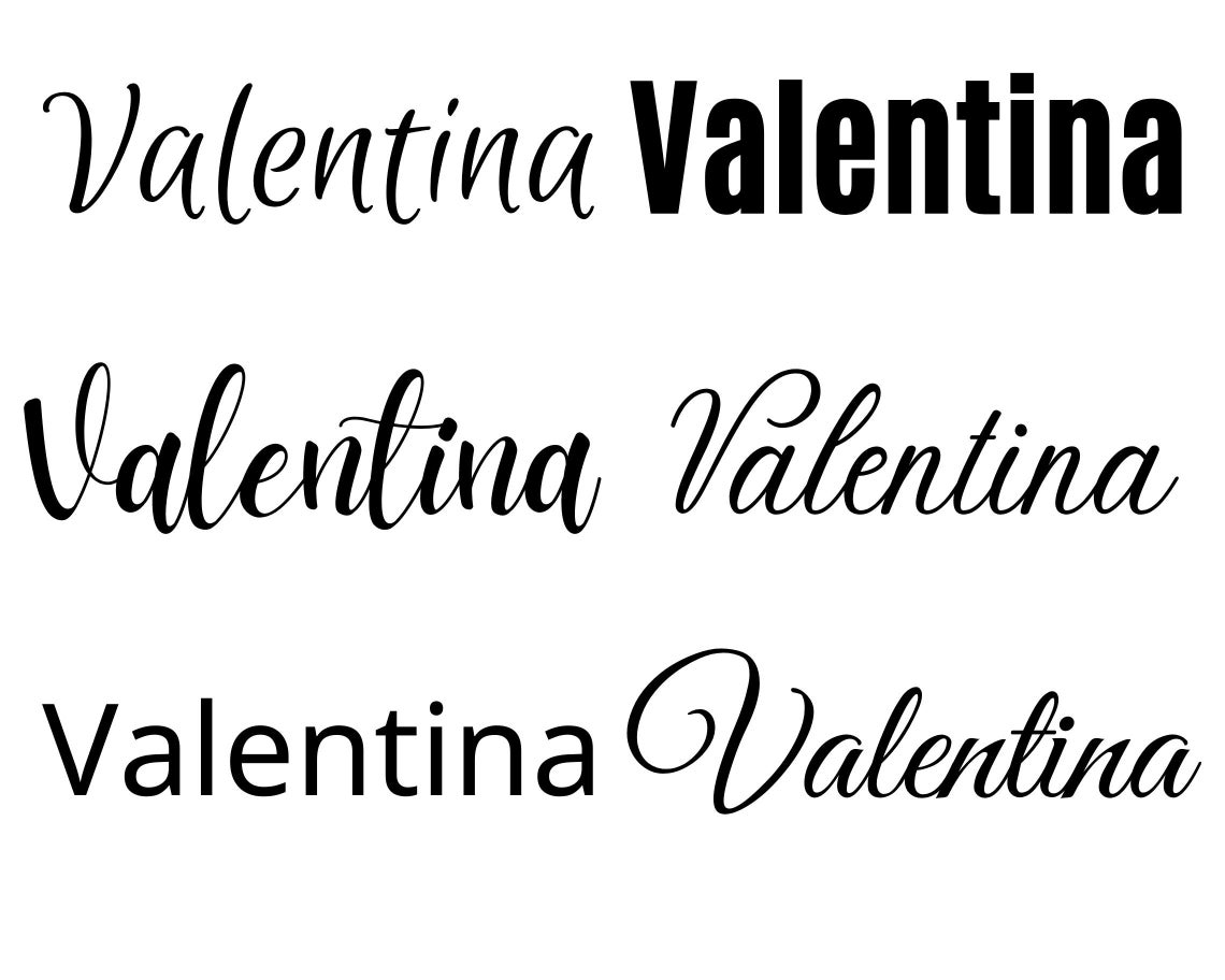 Valentina Svg , Valentina Baby Name Svg, Valentina Wedding Name Svg - Etsy
