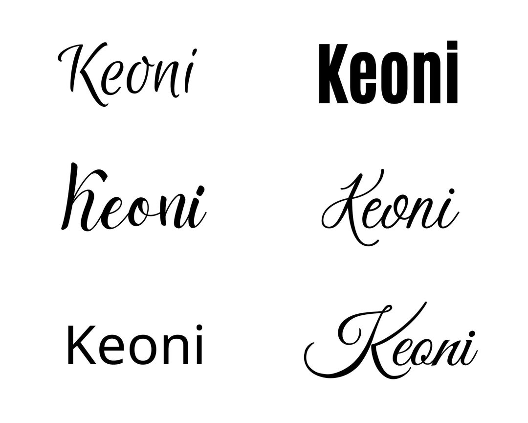 Keoni Svg , Keoni Baby Name Svg, Keoni Wedding Name Svg - Etsy