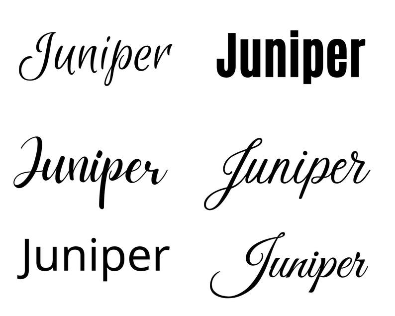 Juniper Svg , Juniper Baby Name Svg, Juniper Wedding Name Svg - Etsy
