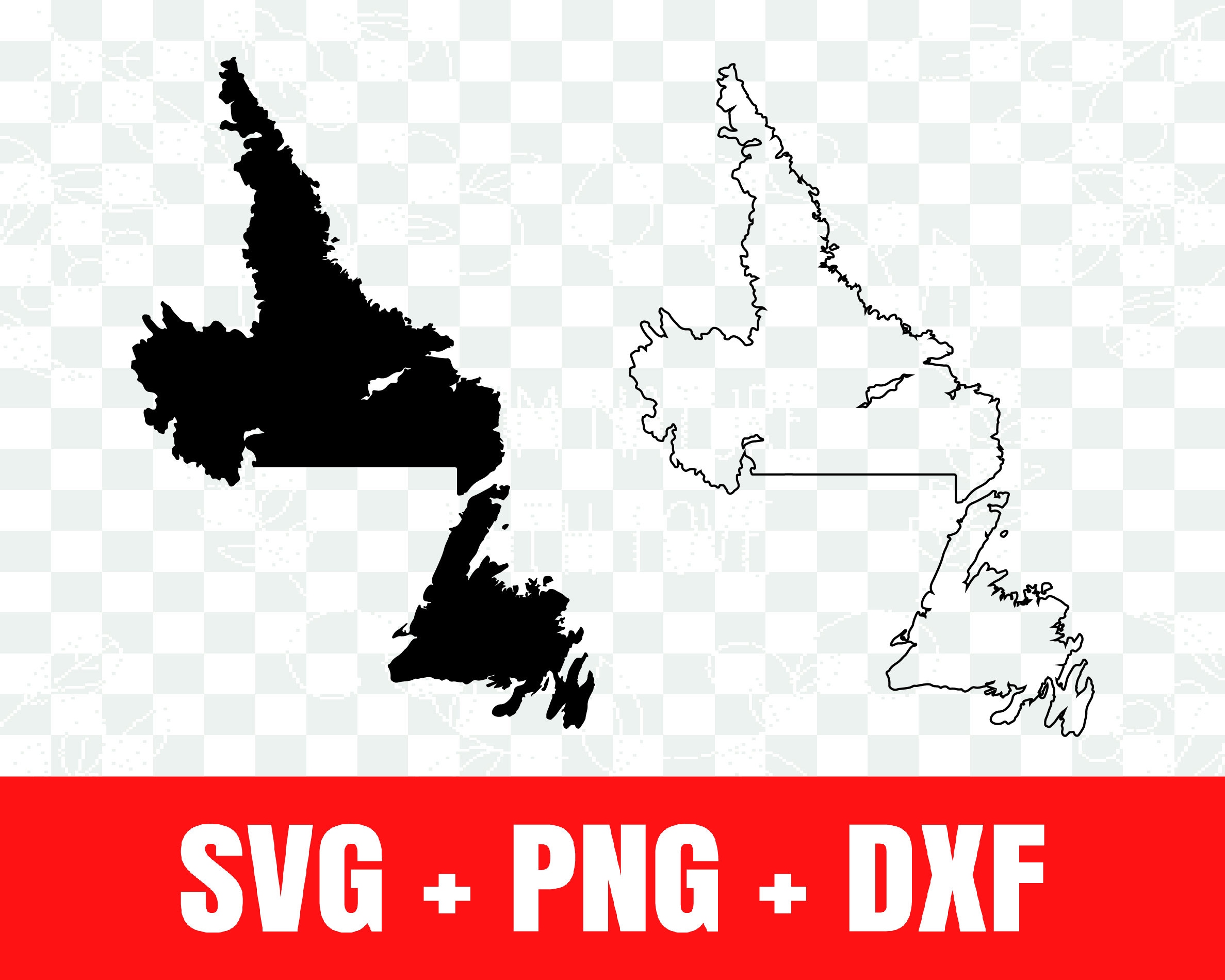 Newfoundland and Labrador Canada Svg Newfoundland and - Etsy