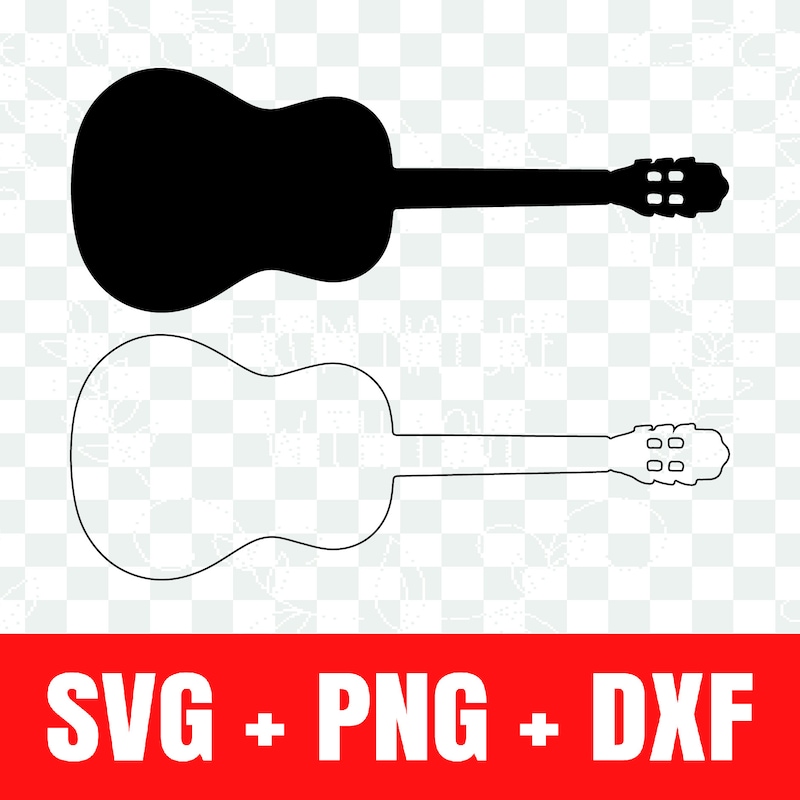 Guitar Silhouette - Etsy