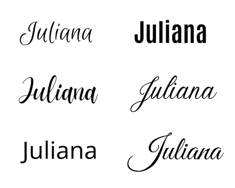 Juliana Svg , Baby Names Svg, Wedding Names Svg - Etsy