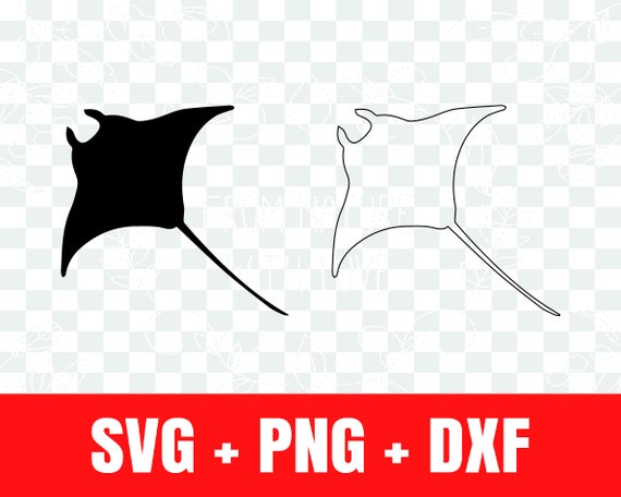 Manta Ray silueta svg Manta Ray contorno svg - Etsy México