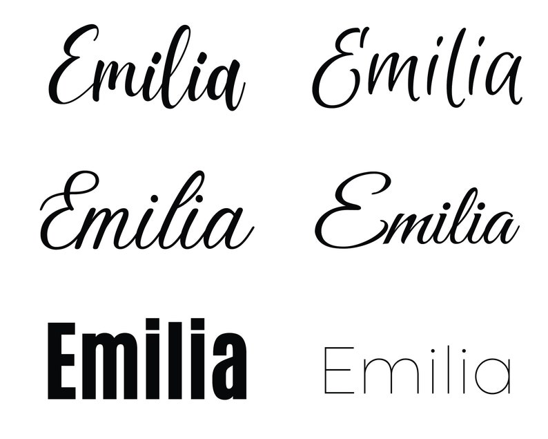 Emilia Svg , Baby Names Svg, Wedding Names Svg - Etsy
