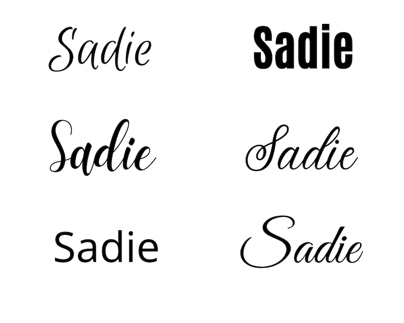 Sadie Svg Sadie Baby Name Svg Sadie Wedding Name Svg - Etsy