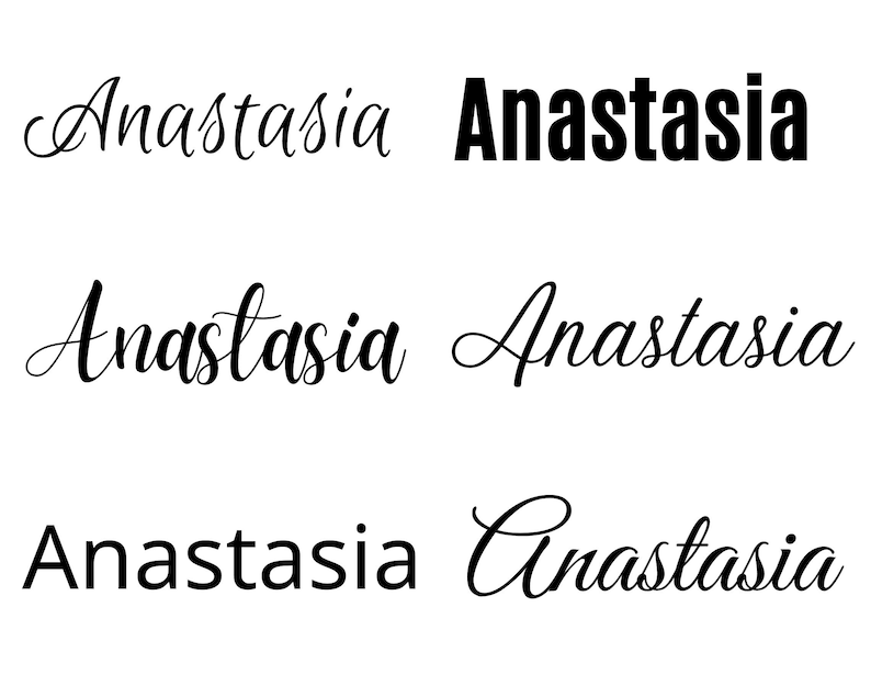 Anastasia Svg , Anastasia Baby Name Svg, Anastasia Wedding Name Svg ...