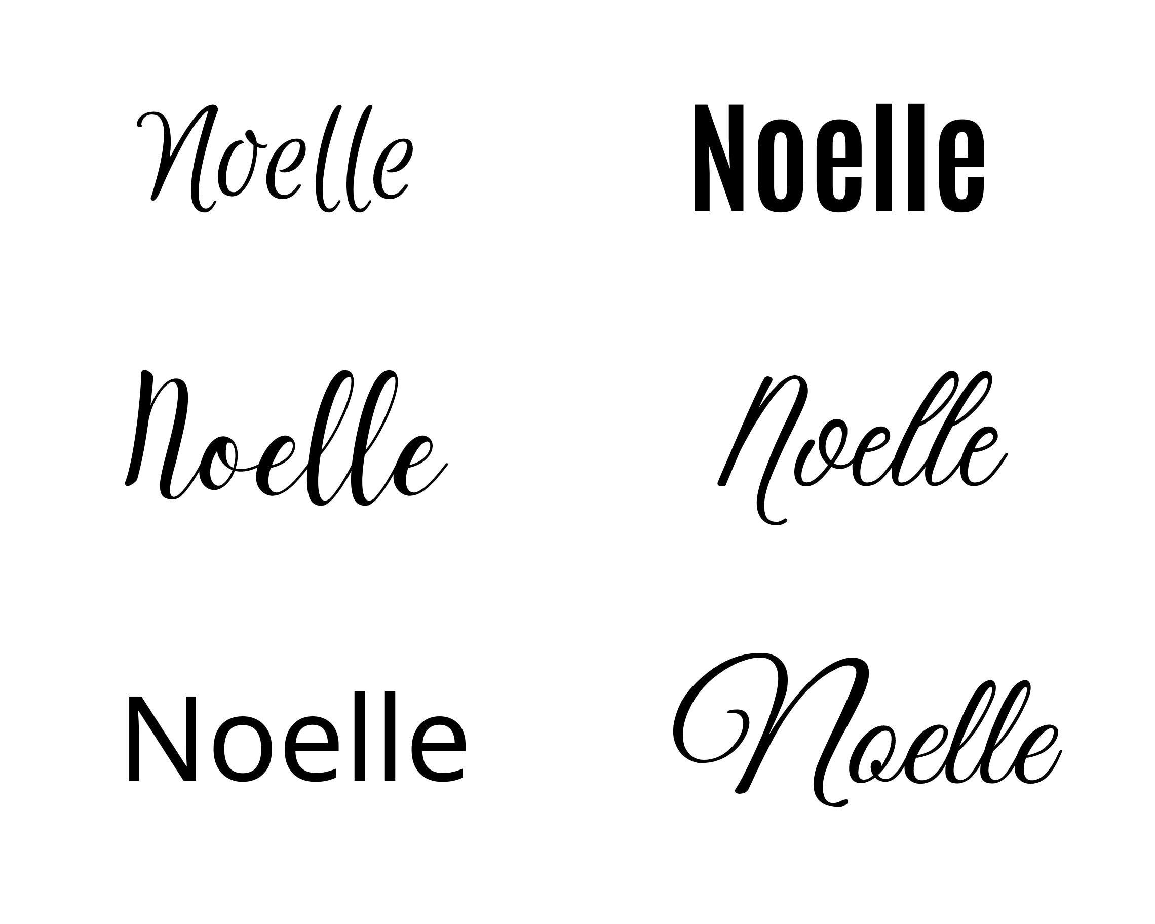 Noelle Svg , Baby Names Svg, Wedding Names Svg - Etsy Canada