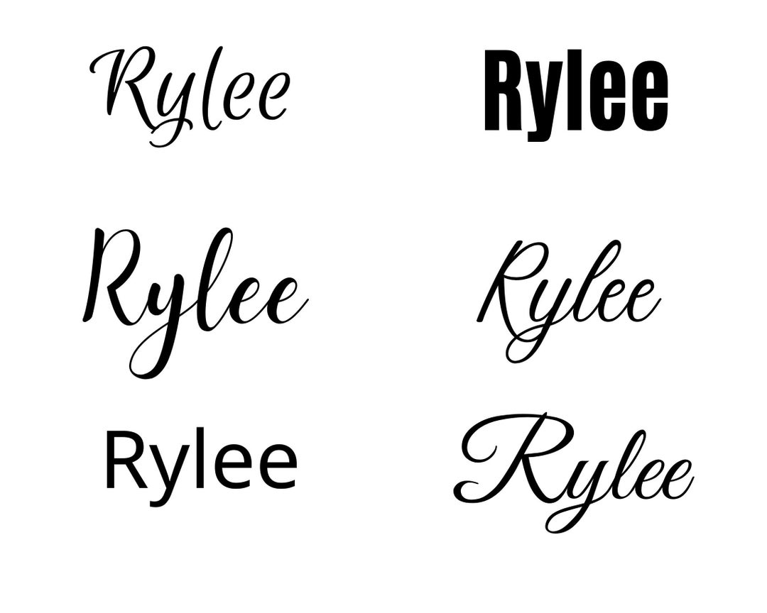 Rylee Svg , Rylee Baby Name Svg, Rylee Wedding Name Svg - Etsy