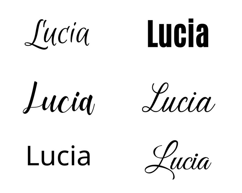 Lucia Svg Lucia Baby Name Svg Lucia Wedding Name Svg - Etsy