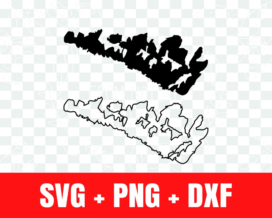 Manitoulin Island Silhouette Svg , Manitoulin Island Outline Svg - Etsy