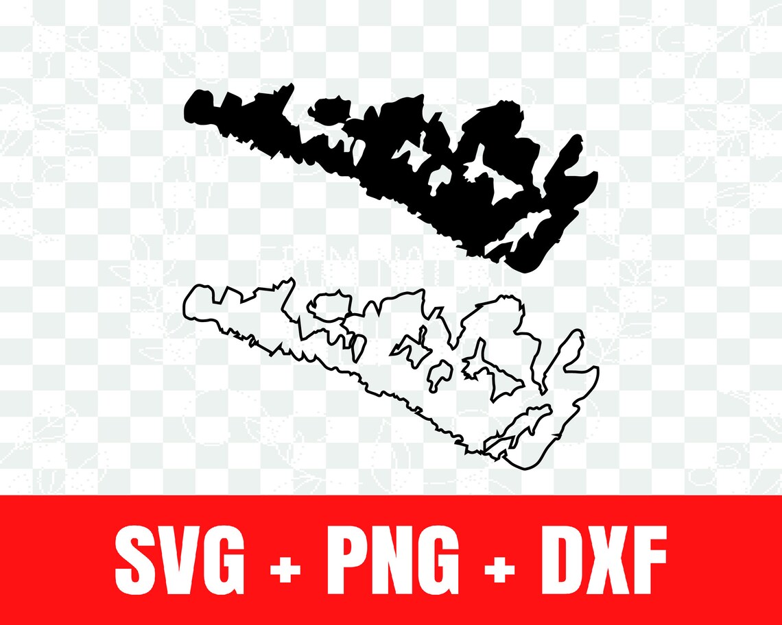 Manitoulin Island Silhouette Svg Manitoulin Island Outline - Etsy