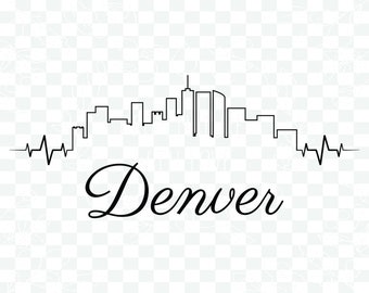 Denver Skyline Stencil - Etsy