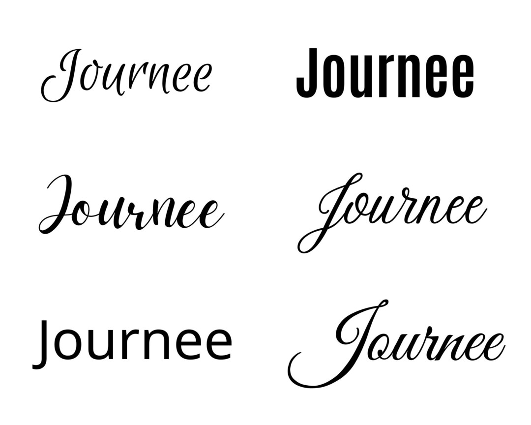 Journee Svg , Baby Names Svg, Wedding Names Svg - Etsy