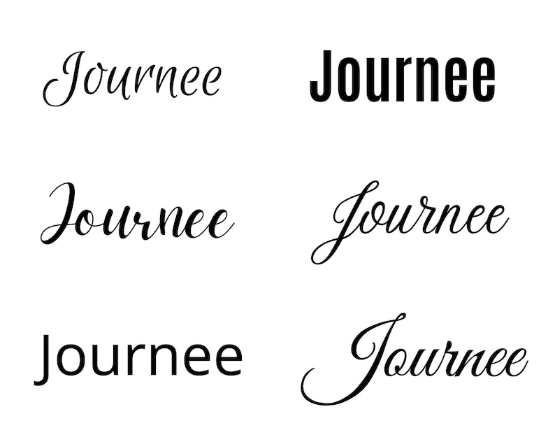 Journee Svg , Baby Names Svg, Wedding Names Svg - Etsy