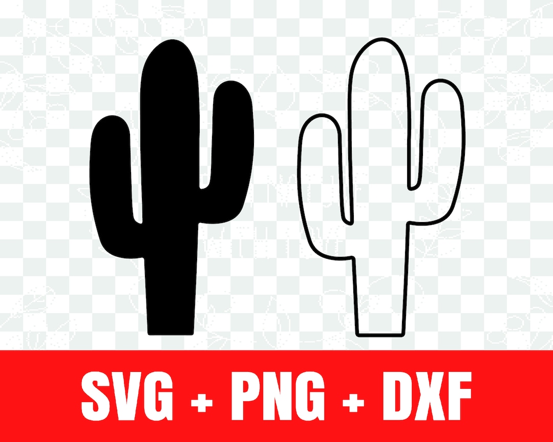 Cactus Silhouette Svg, Cactus Outline Svg - Etsy