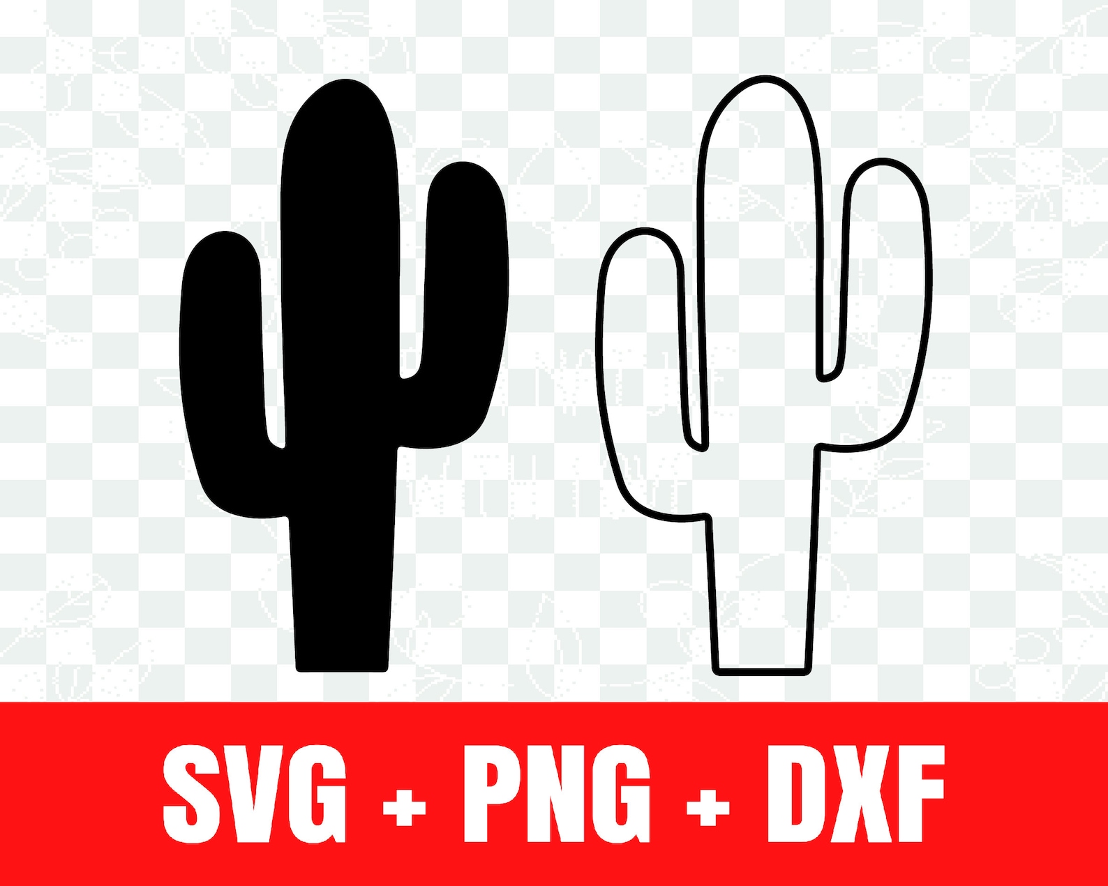 Cactus Silhouette Svg, Cactus Outline Svg - Etsy