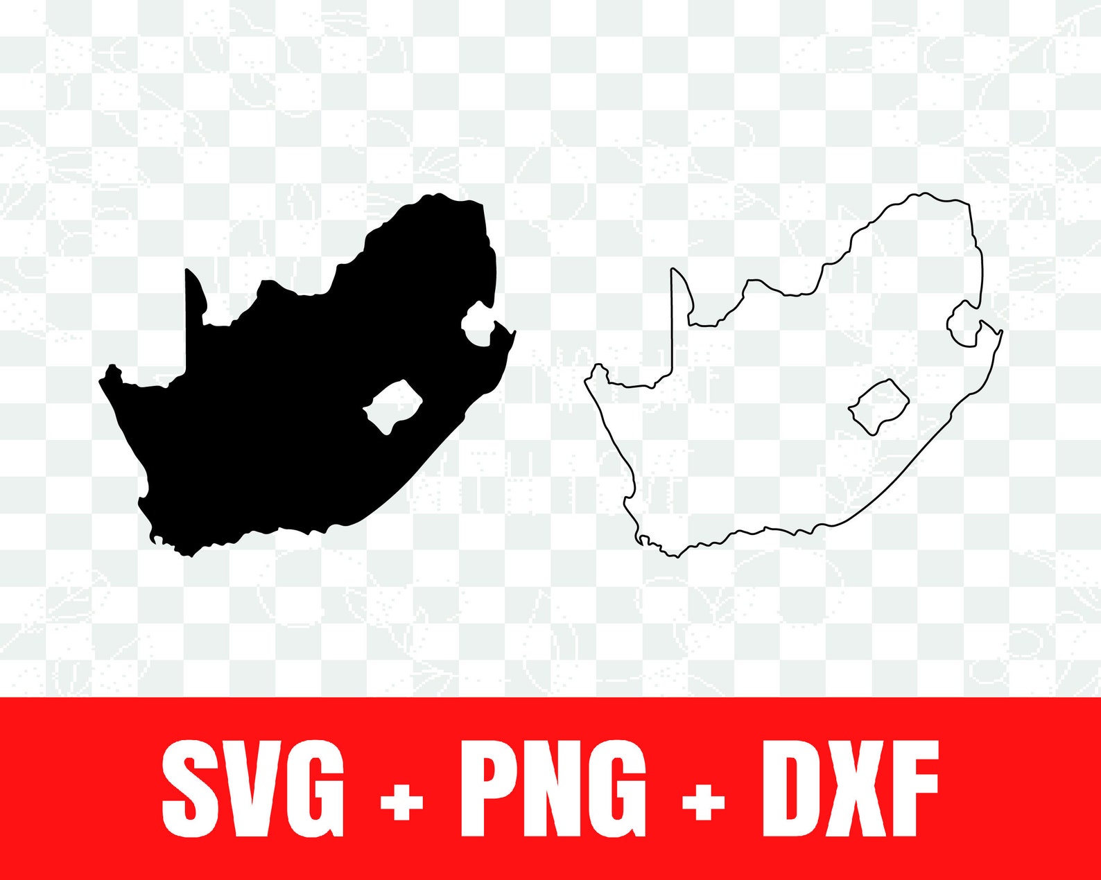South Africa Map Svg , South Africa Silhouette Svg, South Africa ...