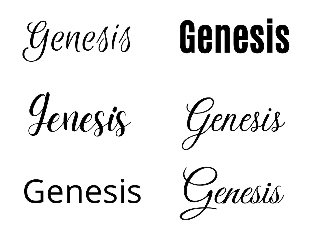 Genesis Svg , Genesis Baby Name Svg, Genesis Wedding Name Svg - Etsy