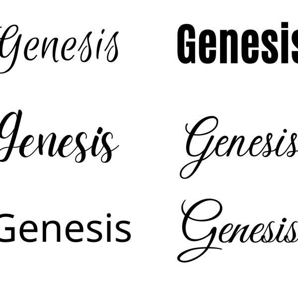 Genesis Svg - Etsy