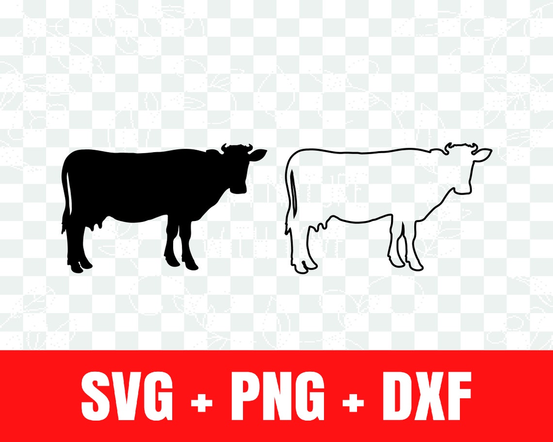 Kuh Silhouette svg Kuh umriss svg - Etsy Österreich