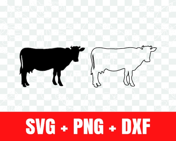 Cow Silhouette Svg Cow Outline Svg - Etsy Canada