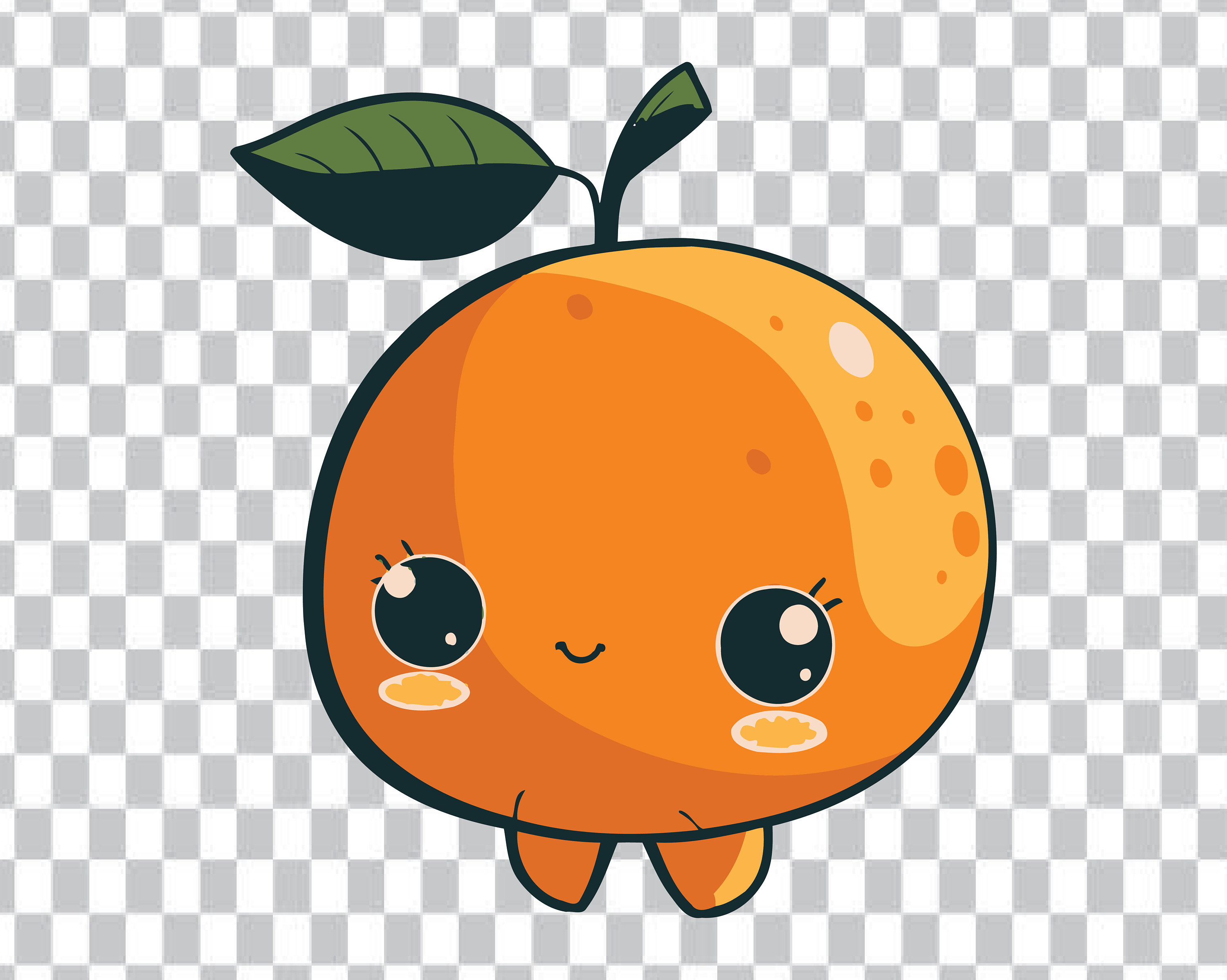 Cartoon Orange SVG, Orange Clip Art Svg, Orange Cricut Svg - Etsy