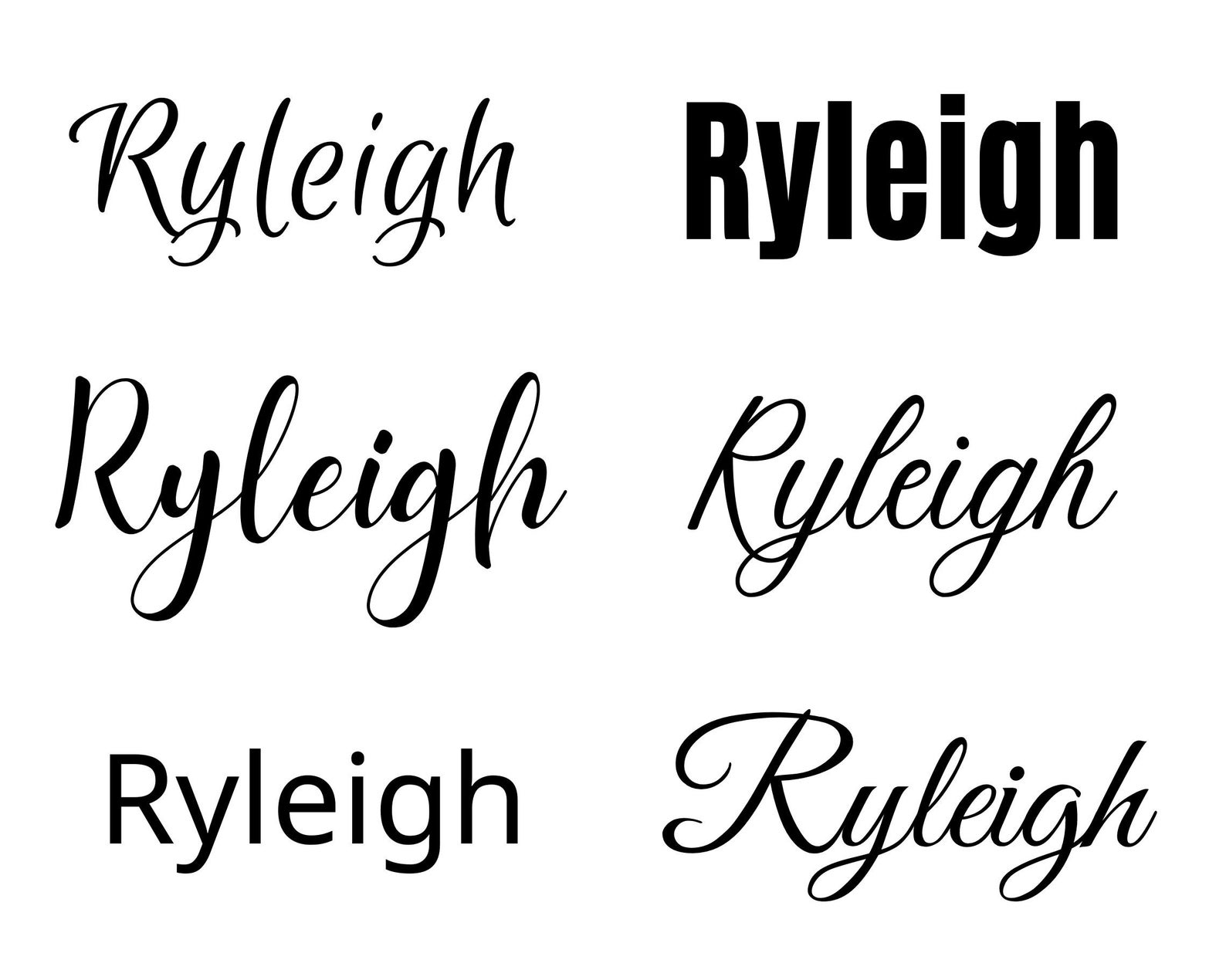 Ryleigh Svg , Ryleigh Baby Name Svg, Ryleigh Wedding Name Svg - Etsy