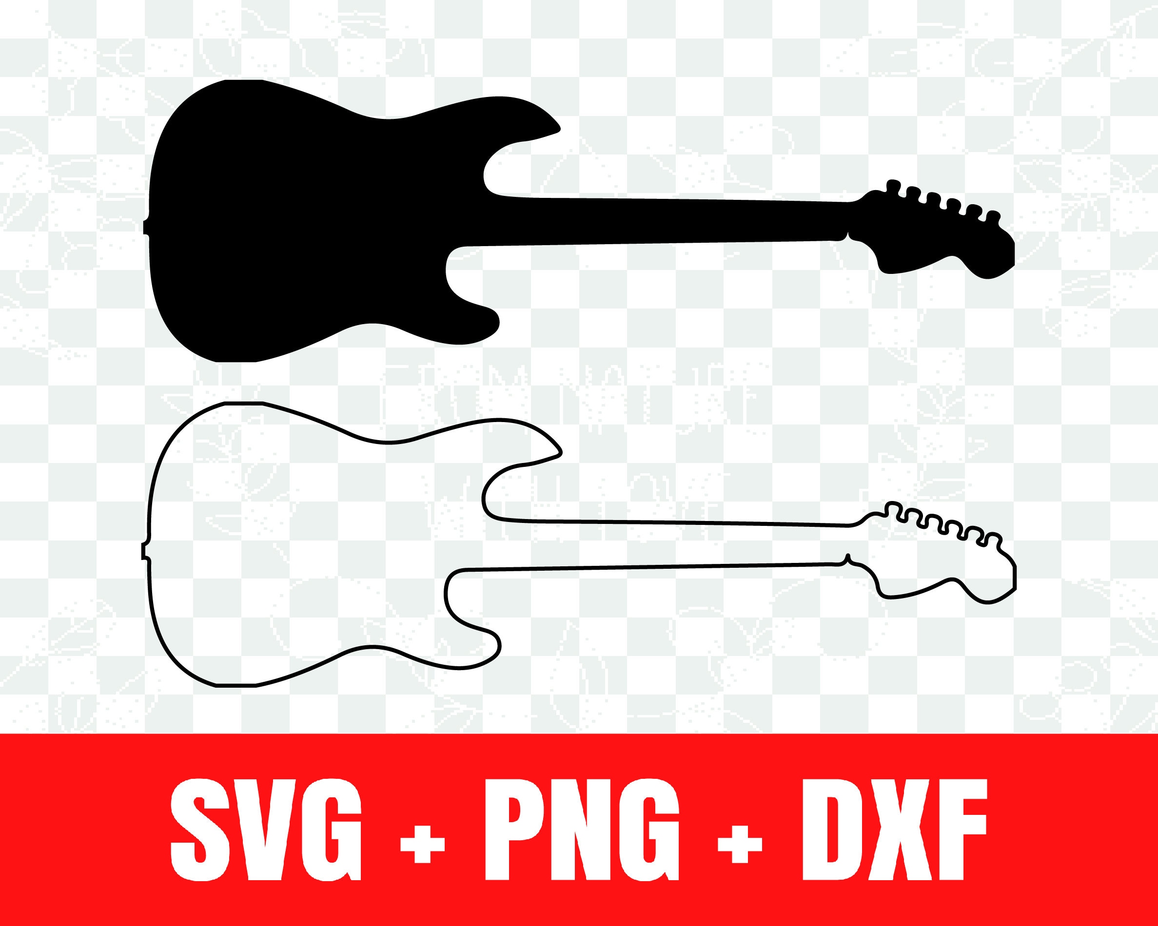 Silhueta De Guitarra Eletrica Png Guitarra Eléctrica Svg, Clipart De