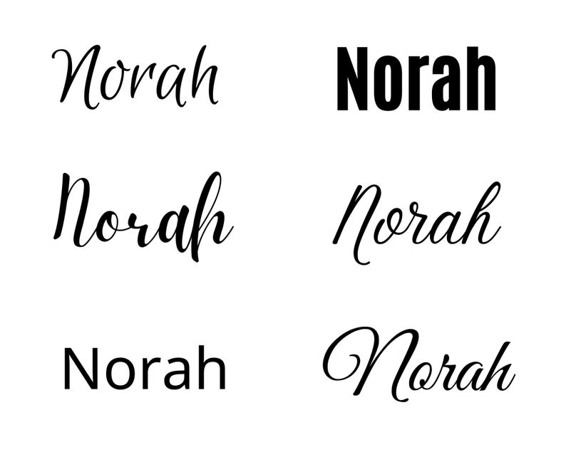 Norah Svg Norah Baby Name Svg Norah Wedding Name Svg - Etsy