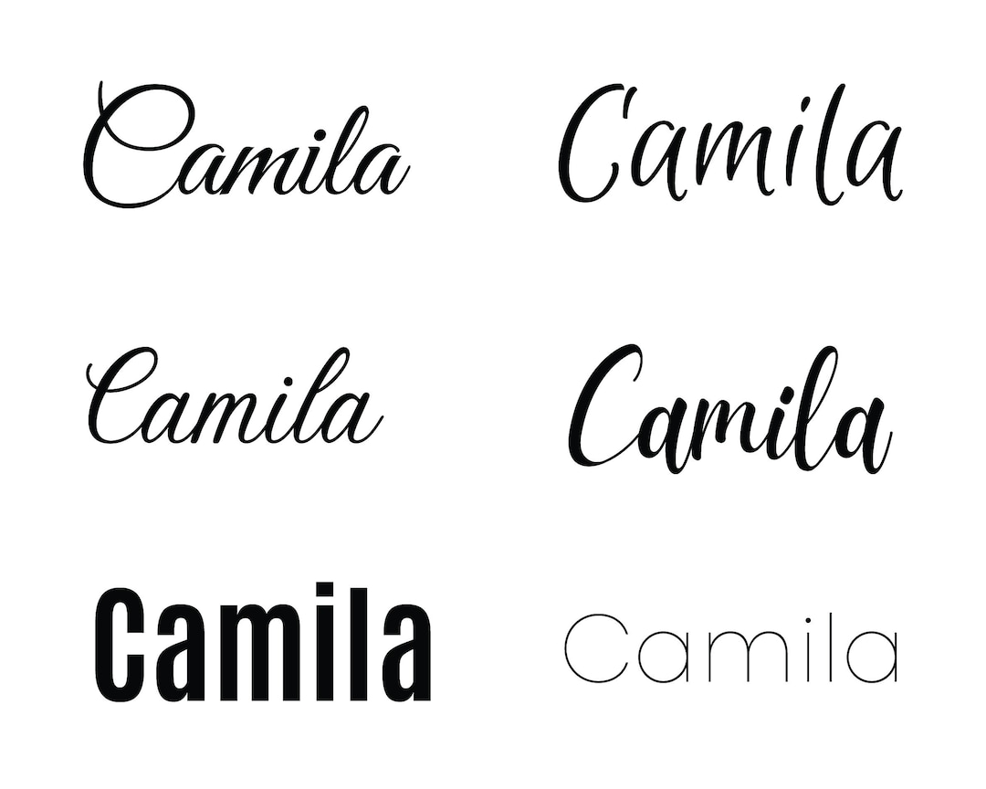 Camila Svg , Baby Names Svg, Wedding Names Svg - Etsy
