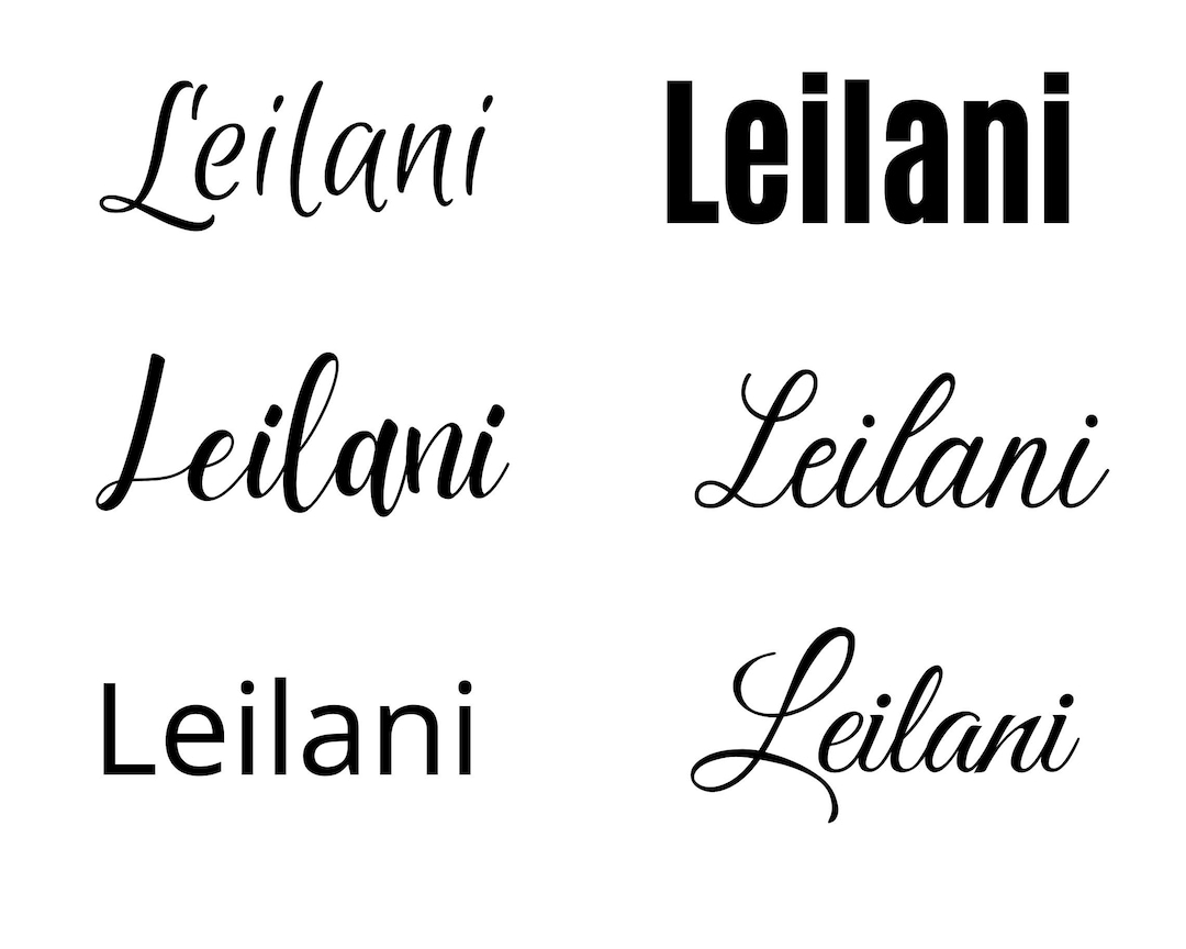 Leilani Svg , Leilani Baby Name Svg, Leilani Wedding Name Svg - Etsy