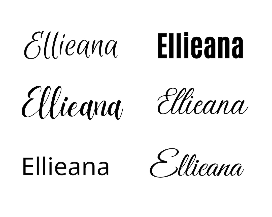 Ellieana Svg , Ellieana Baby Name Svg, Ellieana Wedding Name Svg - Etsy