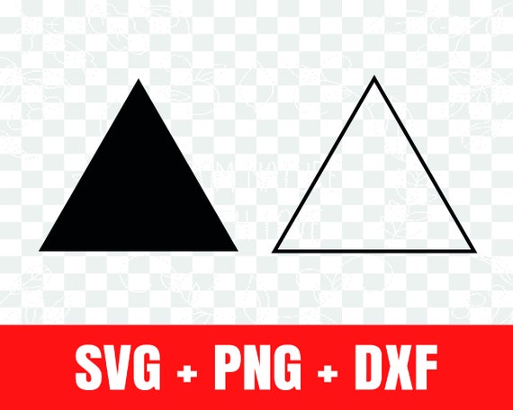 Triangle Svg Triangle Silhouette Svg Triangle Outline Svg - Etsy Canada