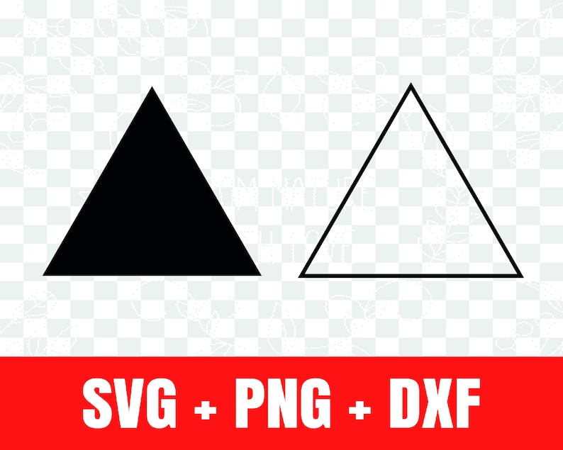 Triangle Svg , Triangle Silhouette Svg, Triangle Outline Svg - Etsy