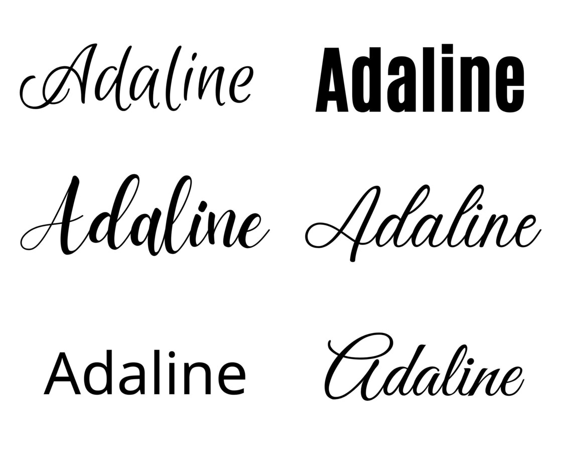 Adaline Svg , Adaline Baby Name Svg, Adaline Wedding Name Svg - Etsy