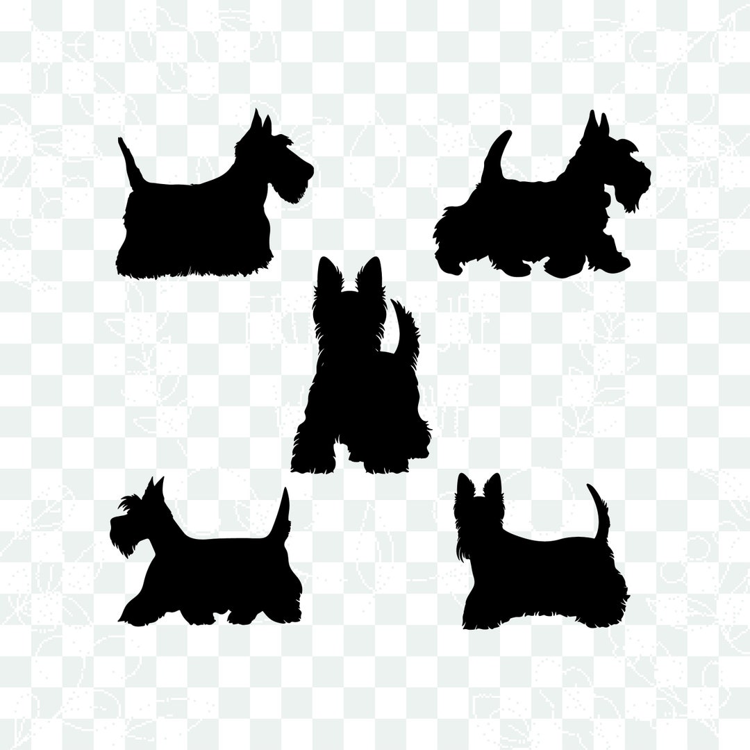 Scottie Dog Silhouette Svg - Etsy