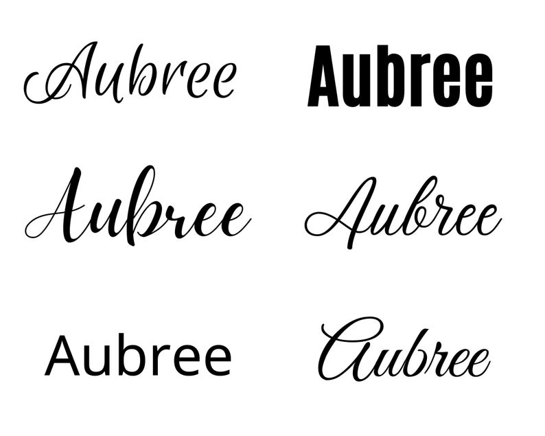 Aubree Svg Aubree Baby Name Svg Aubree Wedding Name Svg - Etsy