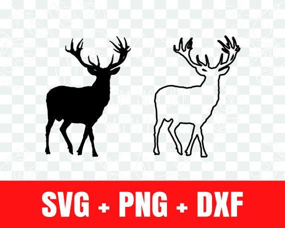 Elk Silhouette Svg Elk Outline Svg - Etsy