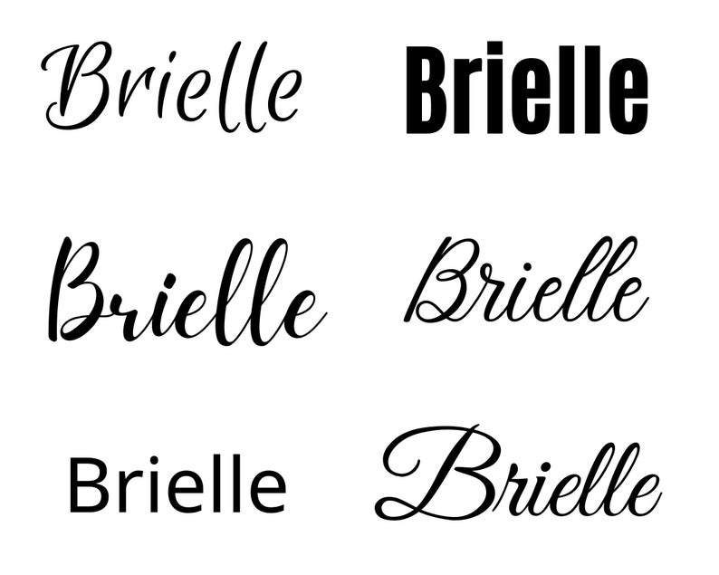 Brielle Svg Brielle Baby Name Svg Brielle Wedding Name Svg - Etsy