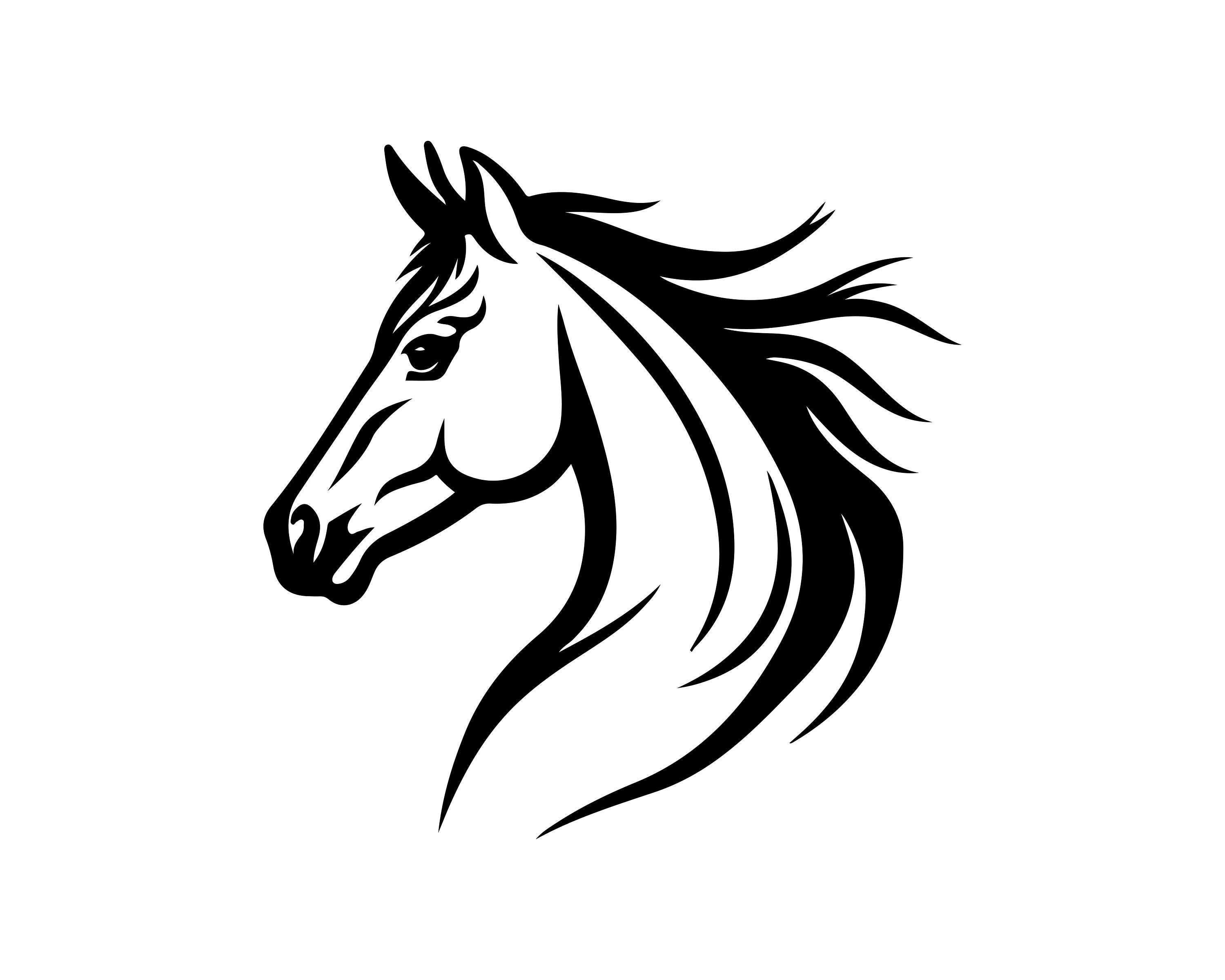 Horse Head Svg - Etsy