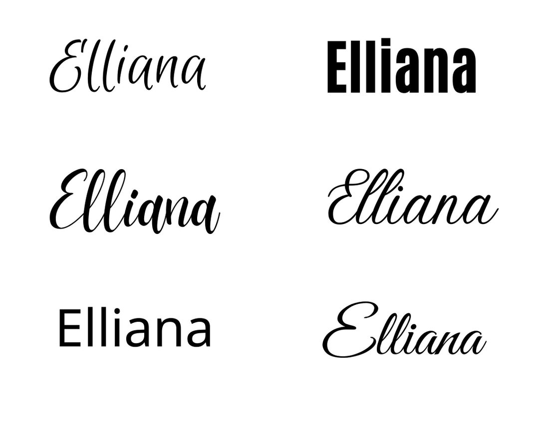 Elliana Svg , Elliana Baby Name Svg, Elliana Wedding Name Svg - Etsy