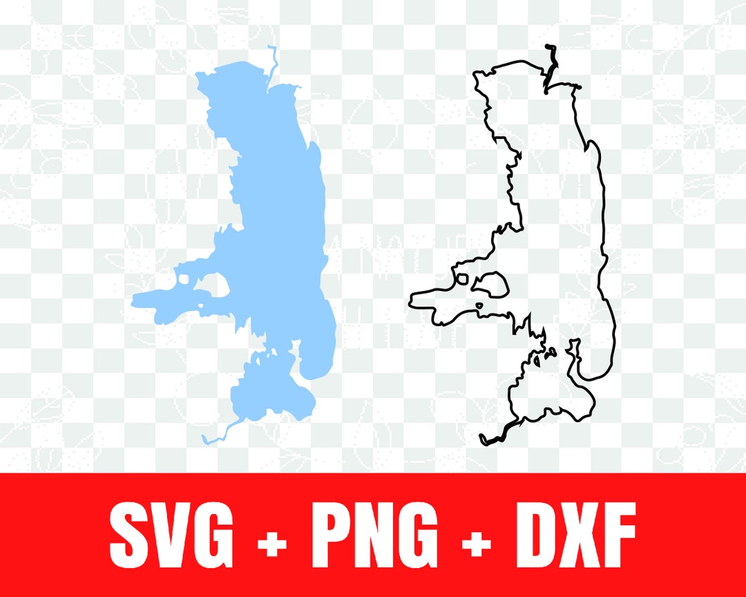 Flathead Lake Svg, Flathead Lake Silhouette Svg, Flathead Lake Outline ...