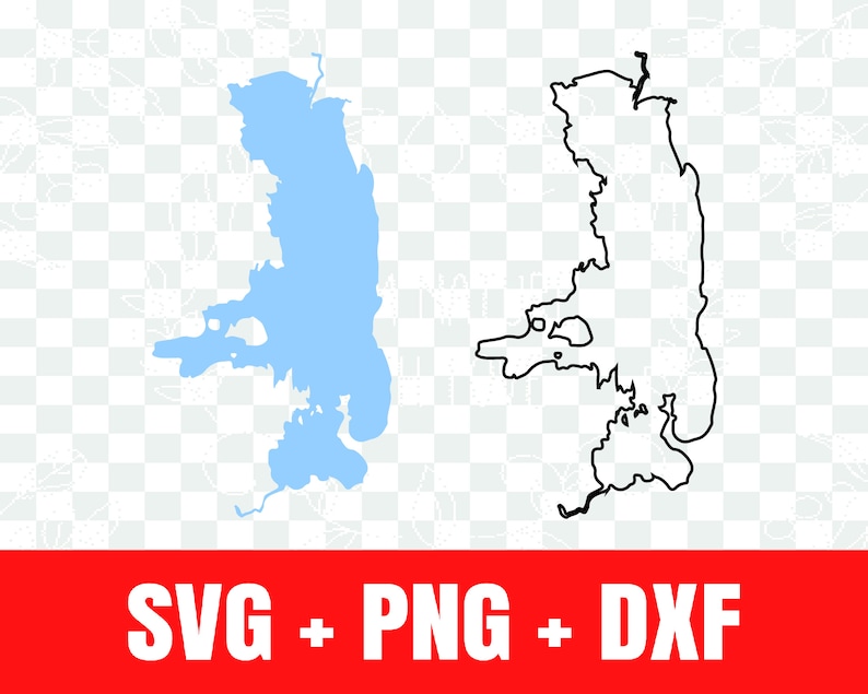 Flathead Lake Svg, Flathead Lake Silhouette Svg, Flathead Lake Outline ...