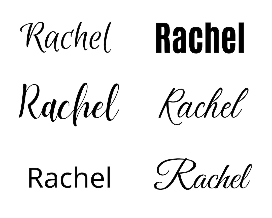 Rachel Svg , Rachel Baby Name Svg, Rachel Wedding Name Svg - Etsy