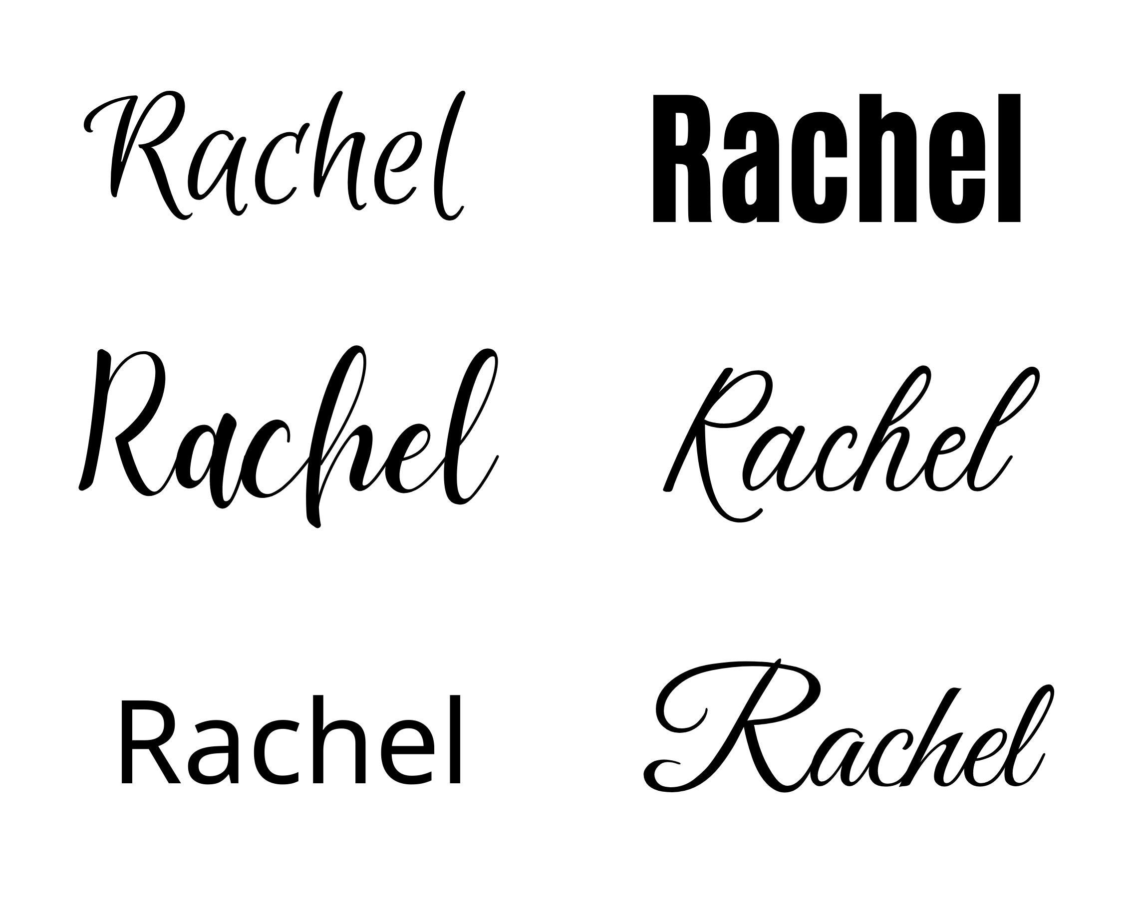 Rachel Svg , Rachel Baby Name Svg, Rachel Wedding Name Svg - Etsy