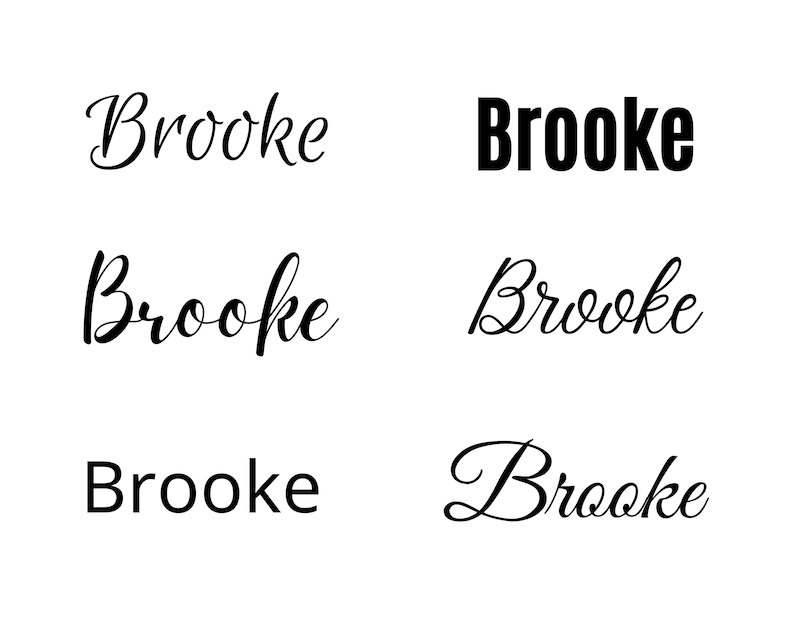 Brooke Svg , Brooke Baby Name Svg, Brooke Wedding Name Svg - Etsy
